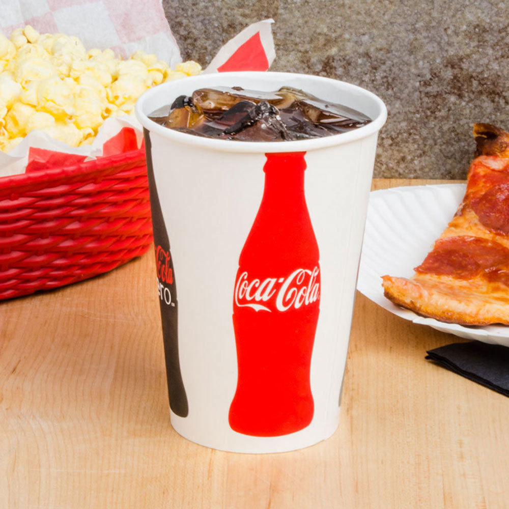Buy Now - Solo RNP16C-K1038 Coke® 16-18 oz. Poly Paper Cold Cup Bulk ...