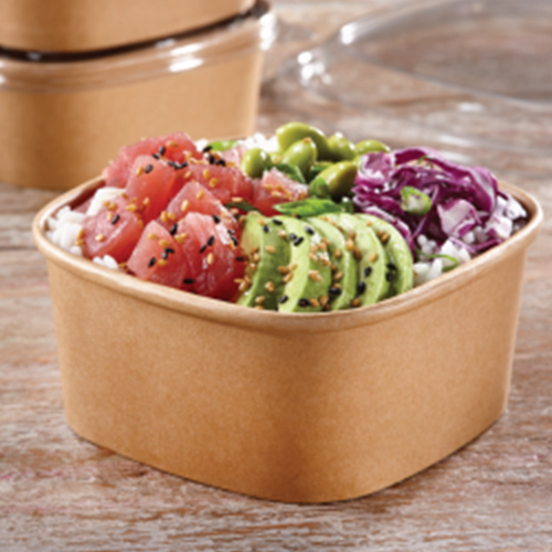 Buy Now - Sabert Kraft 16 oz. PFAS Free Paper Square Bowl - Pack of 300 ...